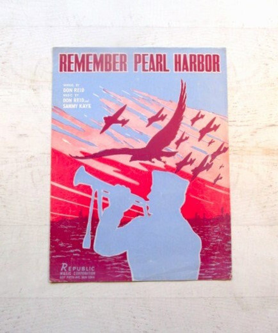 1941 Sheet Music remember Pearl Harbor by Don Reid and Sammy Kaye for ...