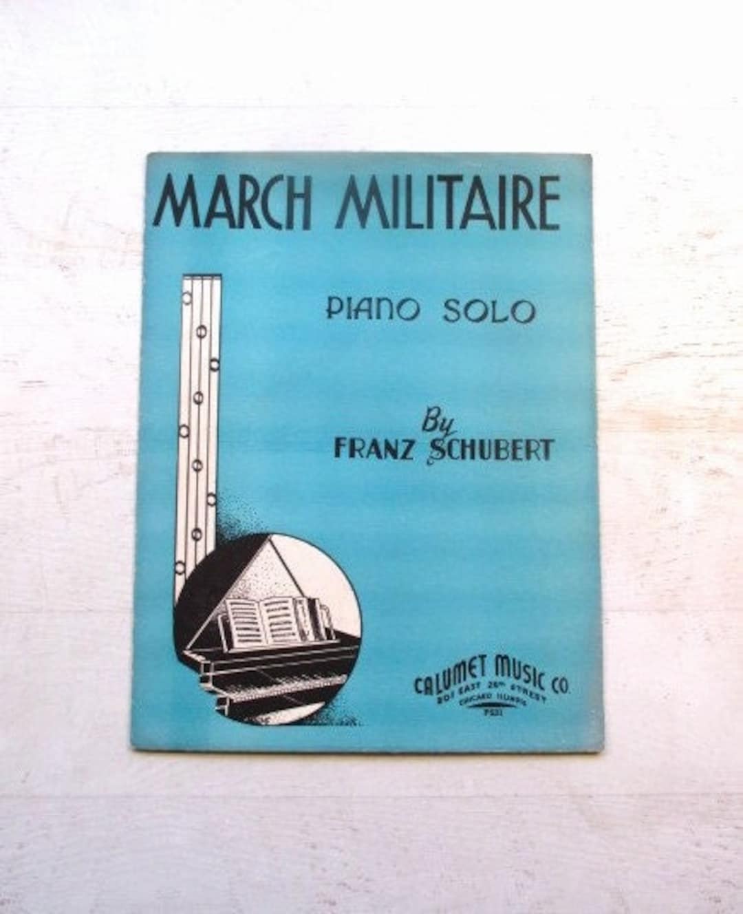 1935 Sheet Music march Militaire Op. 5 No. 1 by Franz Schubert Vintage ...