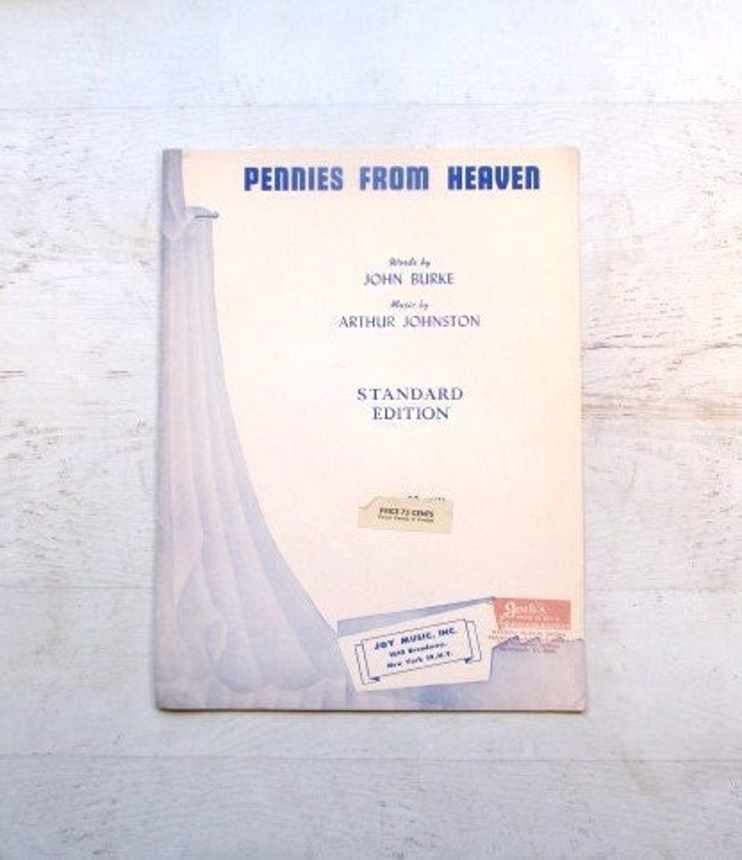 1936 Sheet Music pennies From Heaven by John Burke and Arthur Johnston ...