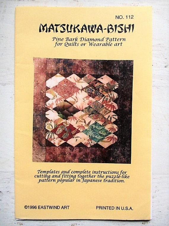 Patterns Quilting Craft Supplies & Tools 54 x 72 Japanese Decor Vintage ...