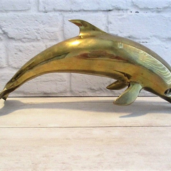Brass Dolphin - Etsy