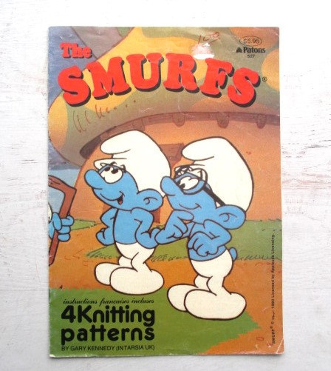 Patons Booklet 527 the Smurfs Sweater Knitting Patterns for Children ...