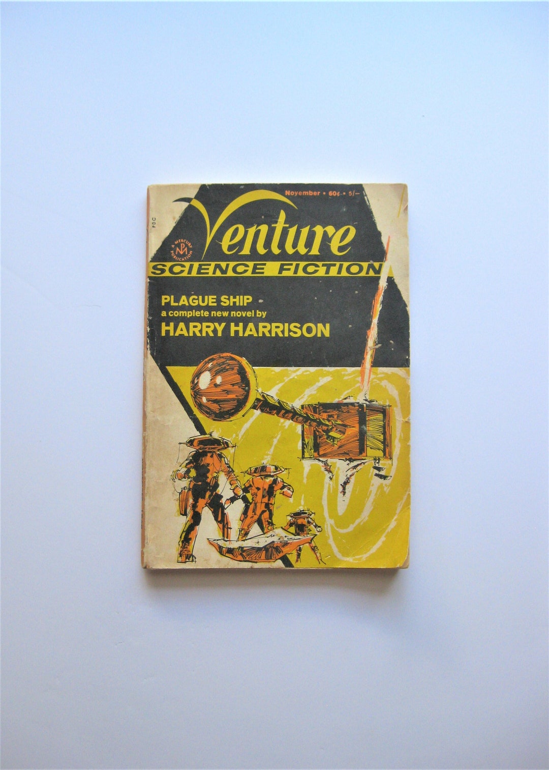 1969 Edition Venture Science Fiction PLAGUE SHIP - A Complete Novel by ...