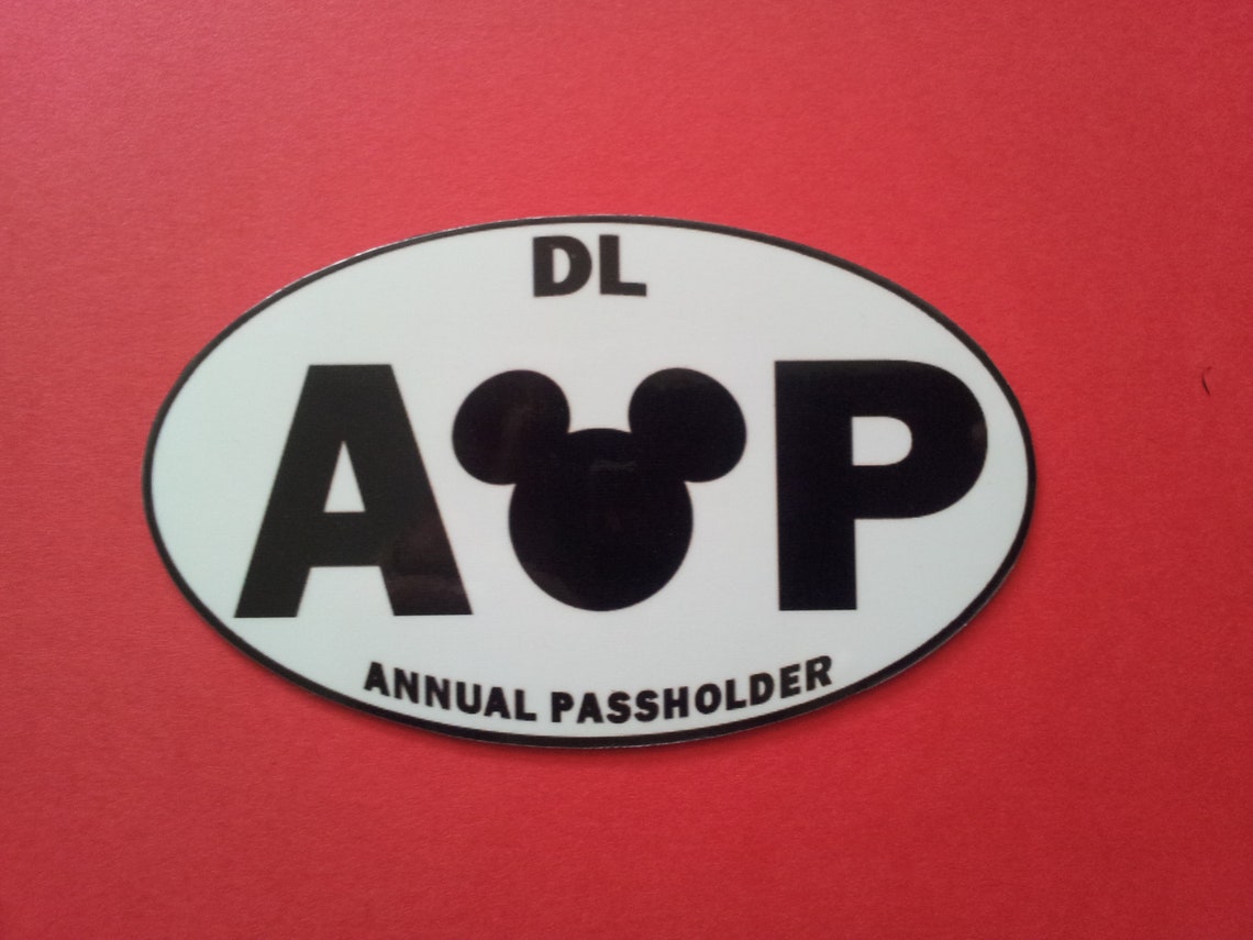 Annual Passholder Bumper Sticker or Car Magnet - Walt Disney World or ...