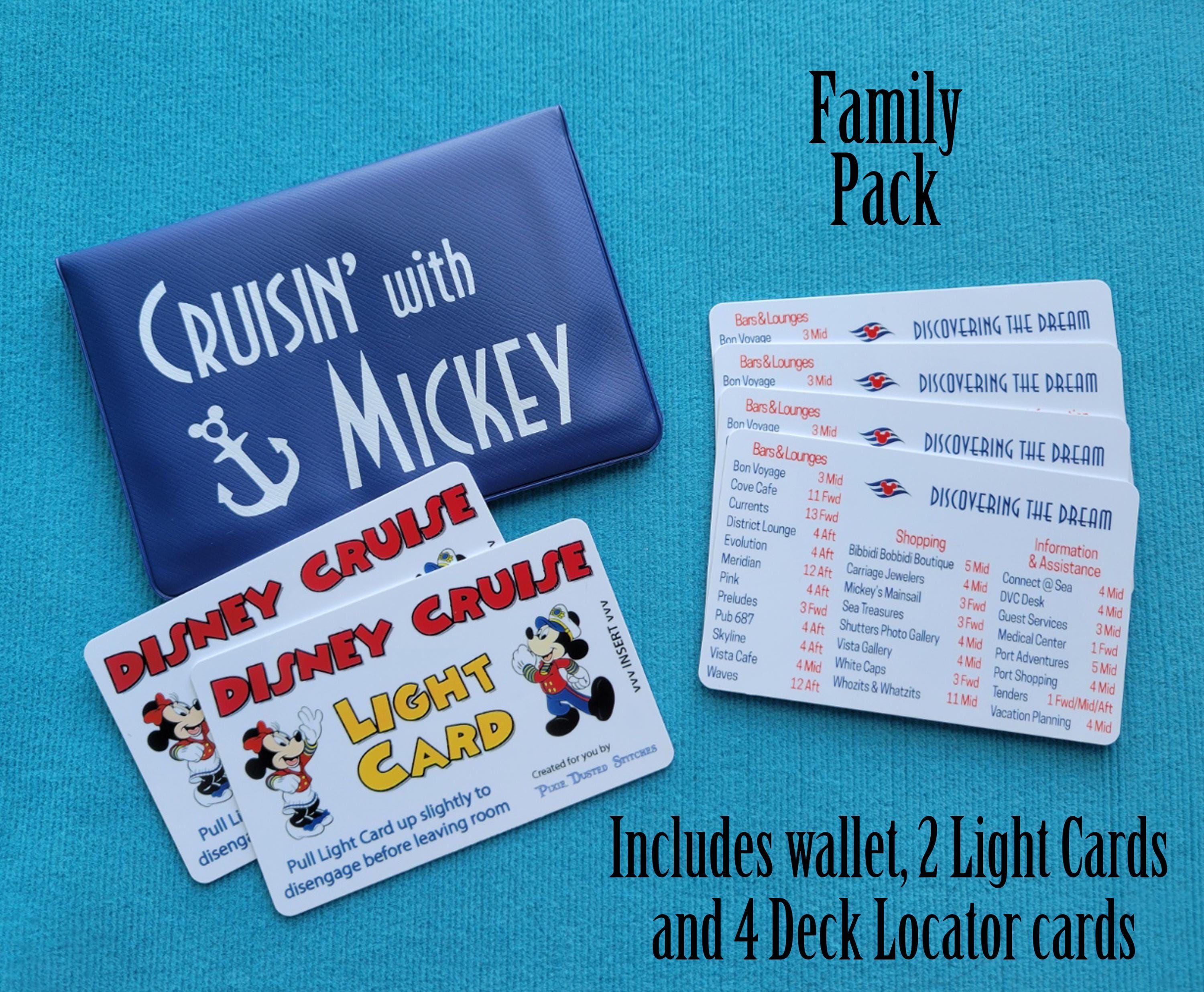 Disney Cruise Light Card & Deck Locator Gift Set - Fish Extender - Etsy