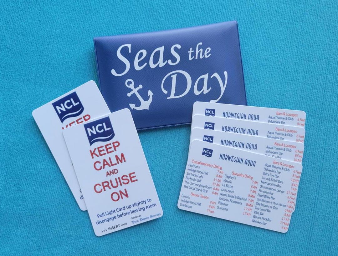 Norwegian Cruise Line Gift Set: Light Card® and Deck Locator® - Etsy