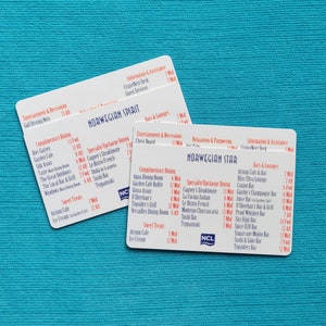 NCL Deck Locator™ Cruise Wayfinder Cards Norwegian Cruise Lines - Etsy