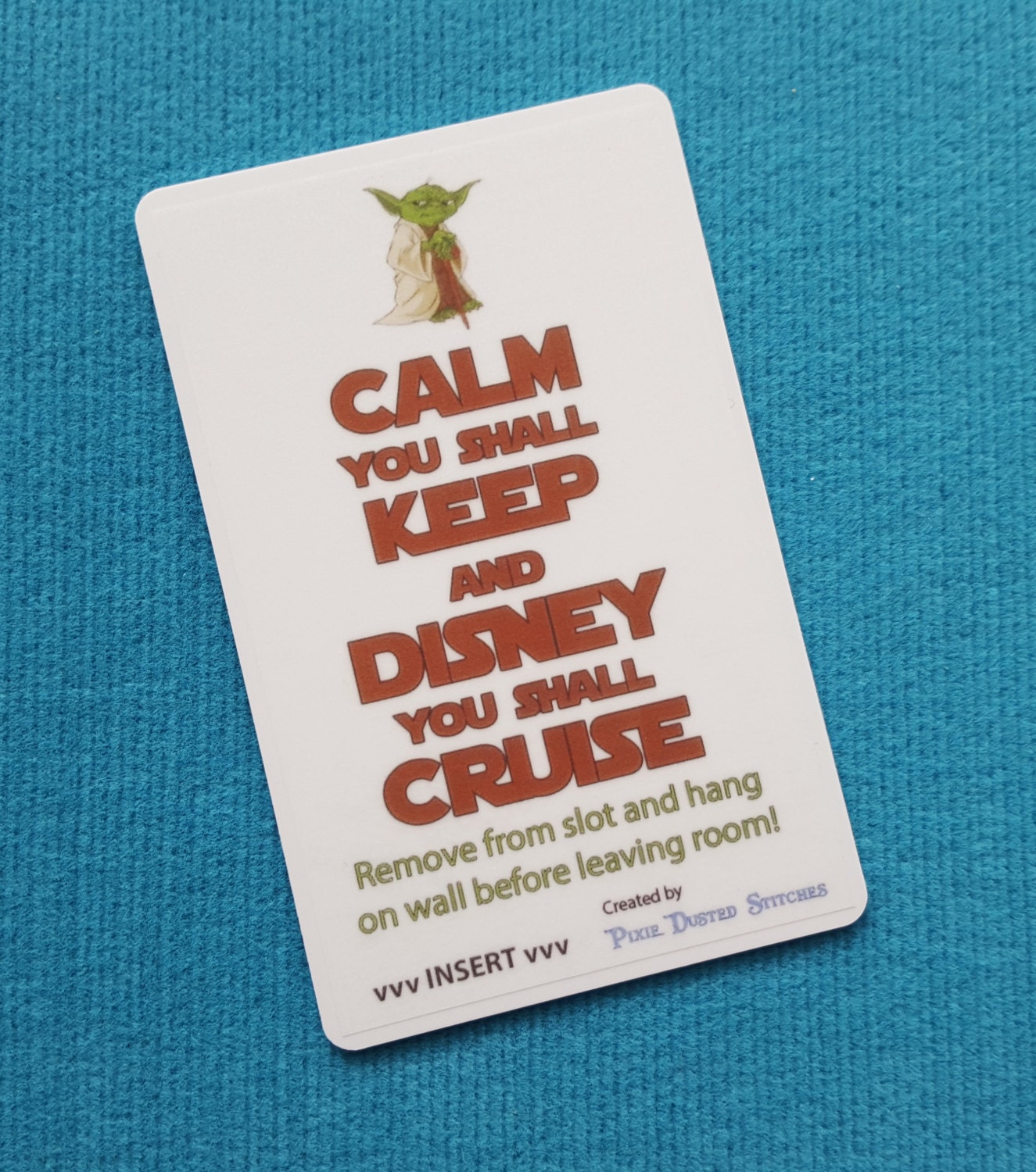 10 Yoda Calm You Shall Keep Disney Cruise DCL Light Card™ Card - Etsy