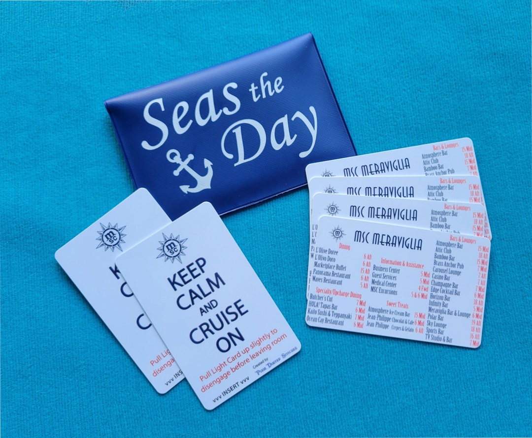 MSC Light Card® and Deck Locator® Gift Sets - Cruise Gift - Gift for ...