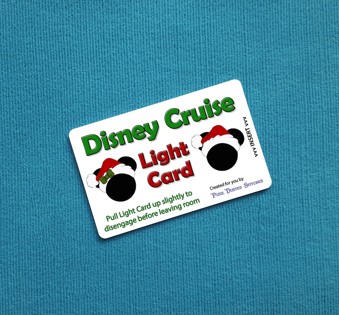 Holiday Mickey and Minnie Disney Cruise Light Card® Card Key Switch ...
