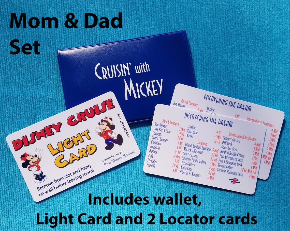 Disney Cruise Light Card® and Deck Locator Gift Sets Great | Etsy