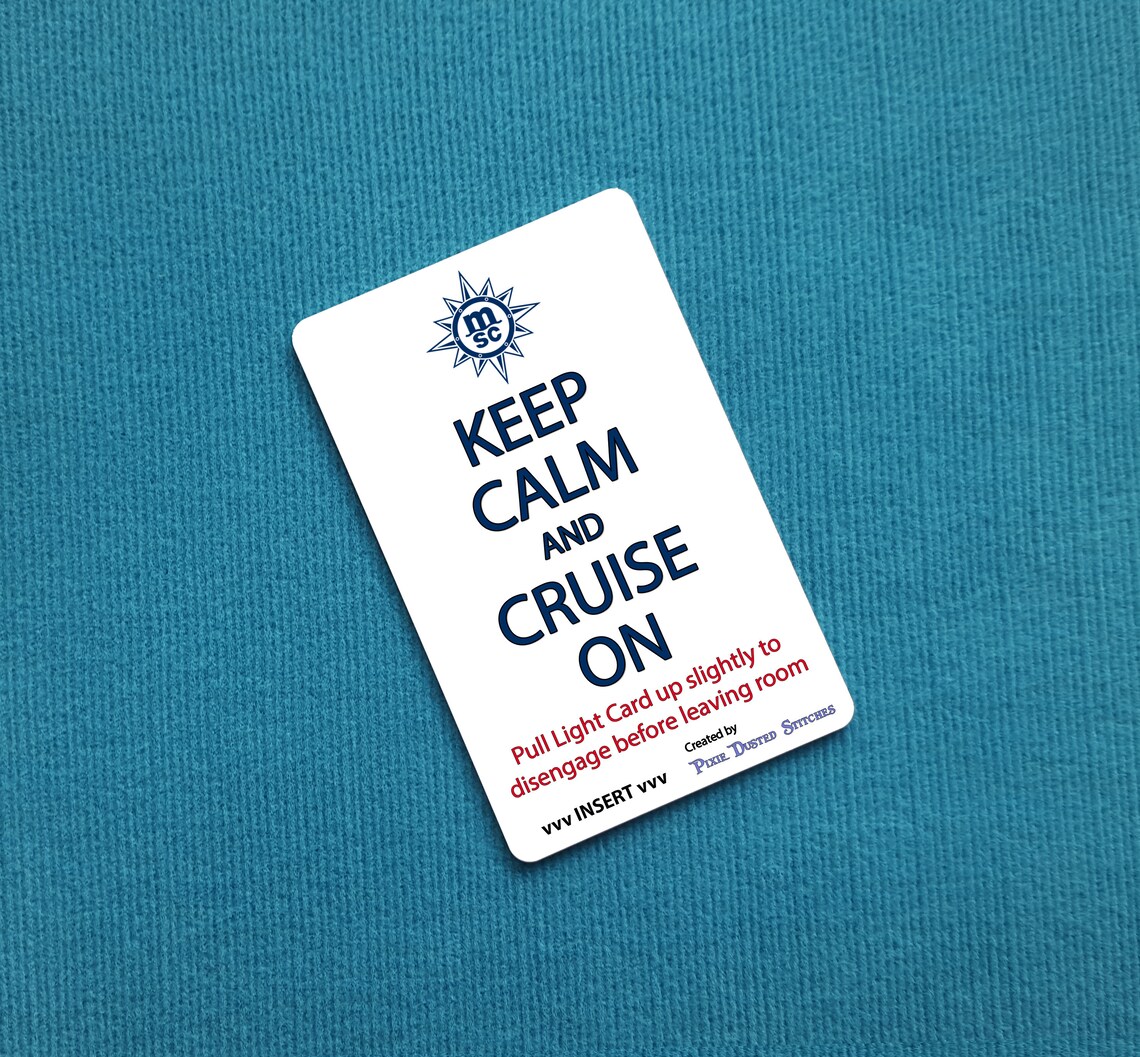 MSC Cruise Light Card® Card Key Switch Activator - Etsy