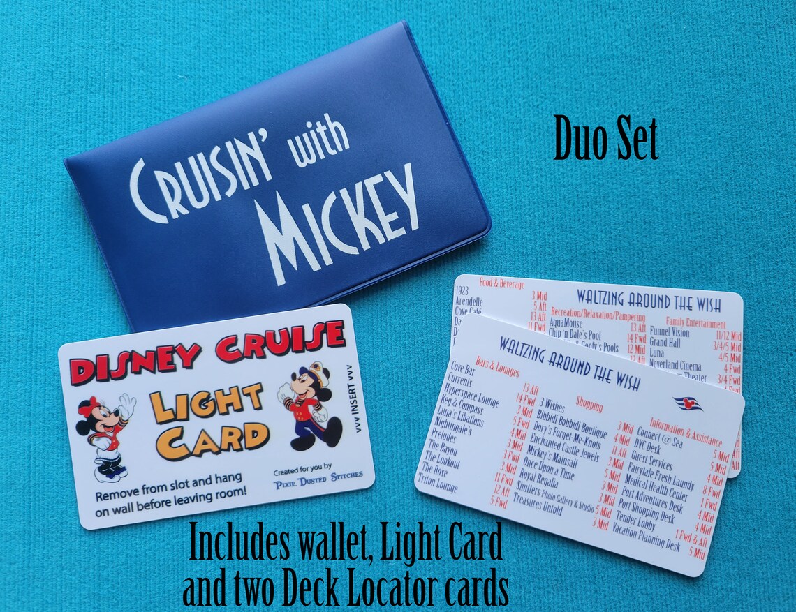 Disney Cruise Light Card® and Deck Locator Gift Sets Great - Etsy