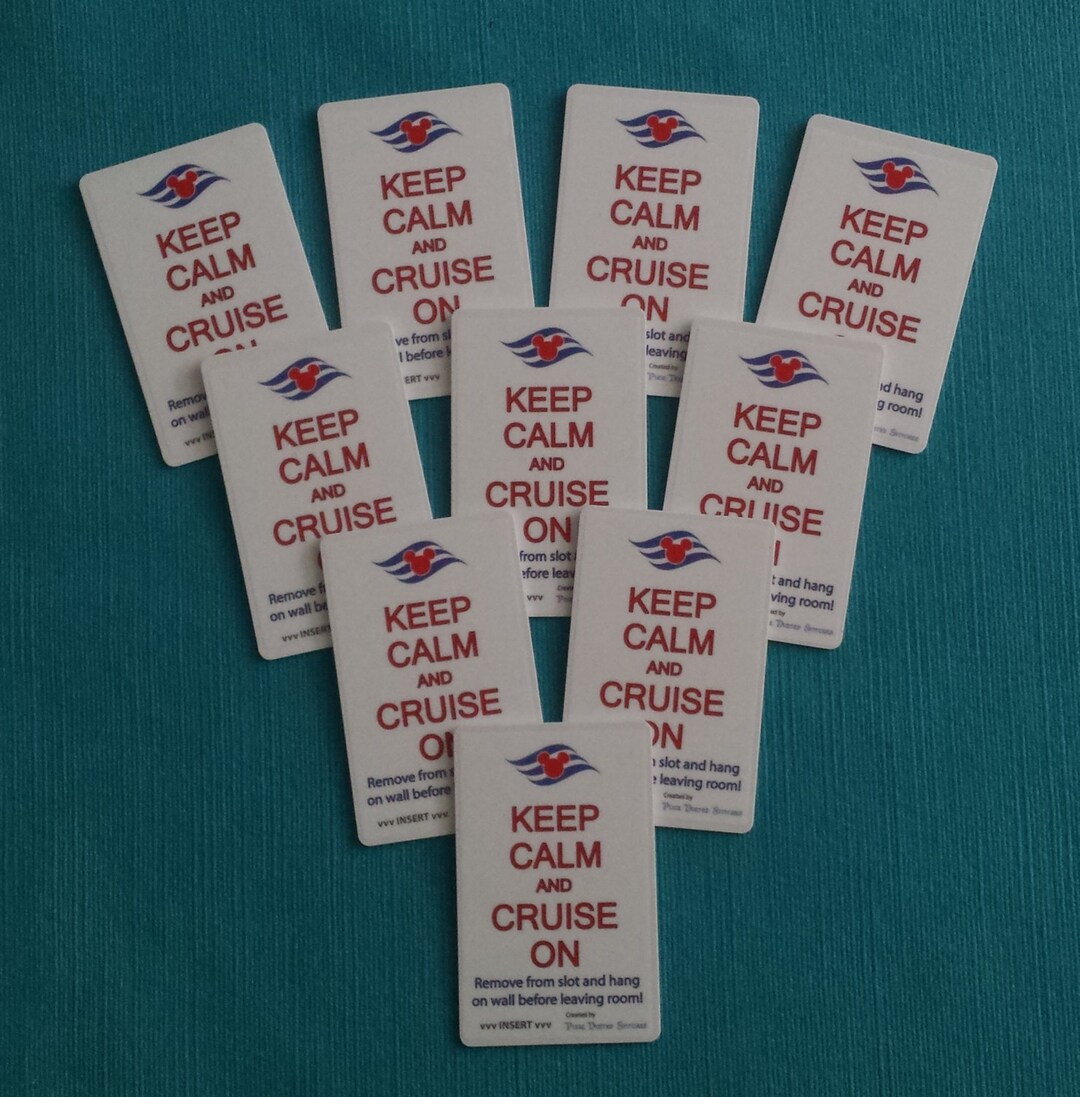 Disney Cruise Keep Calm and Cruise on With DCL Logo Light Card™ Card ...