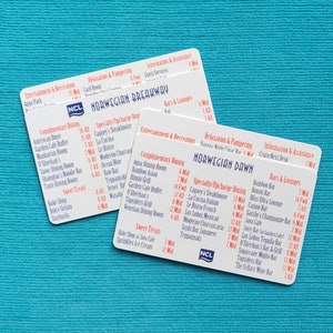NCL Deck Locator™ Cruise Wayfinder Cards Norwegian Cruise Lines - Etsy