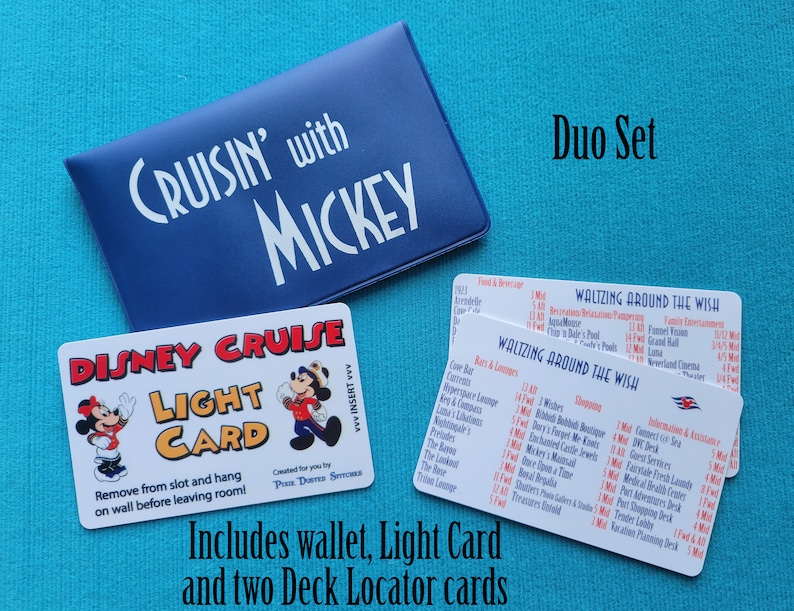 Disney Cruise Light Card® and Deck Locator Gift Sets Great - Etsy