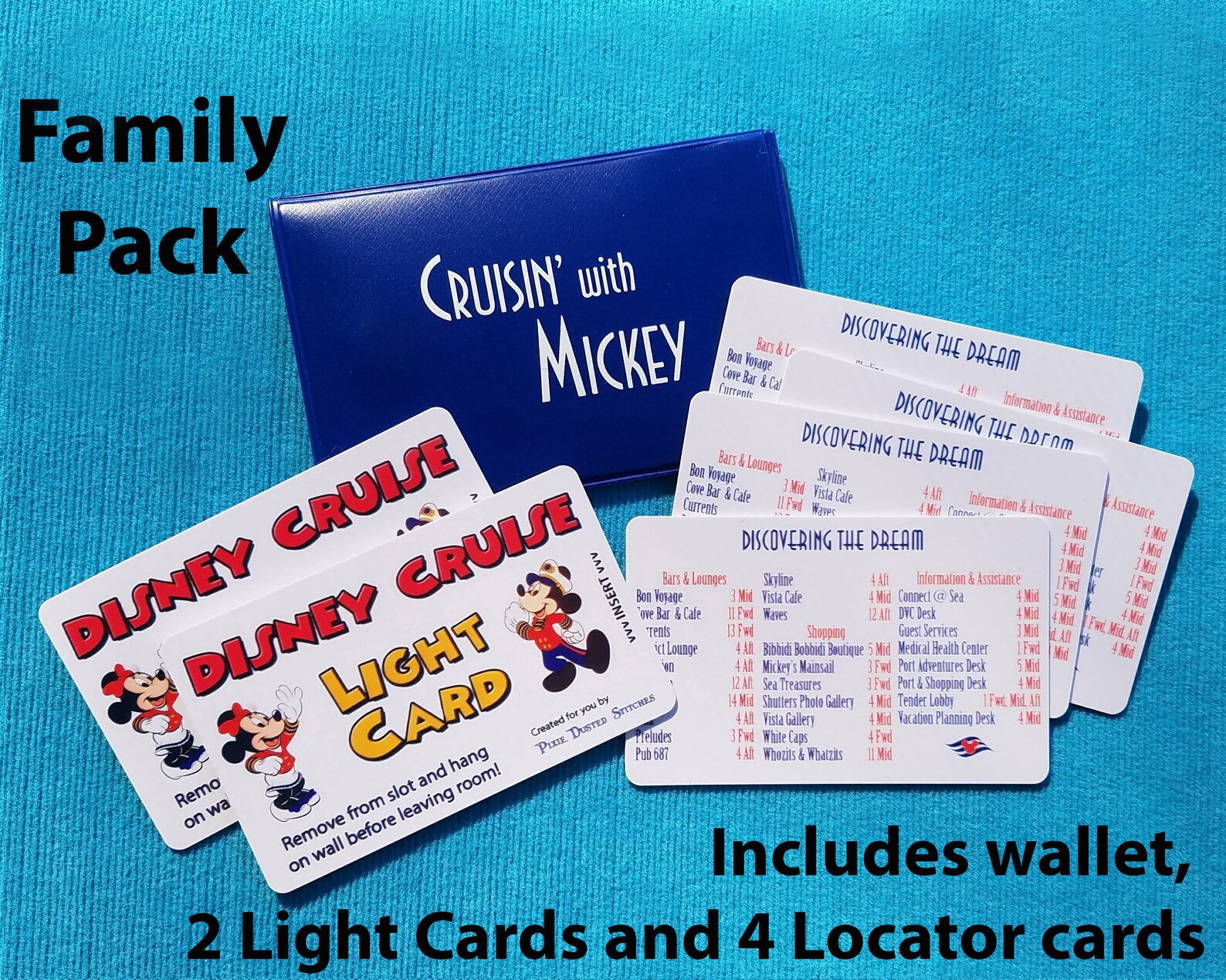Disney Cruise Light Card® and Deck Locator Gift Sets Great | Etsy