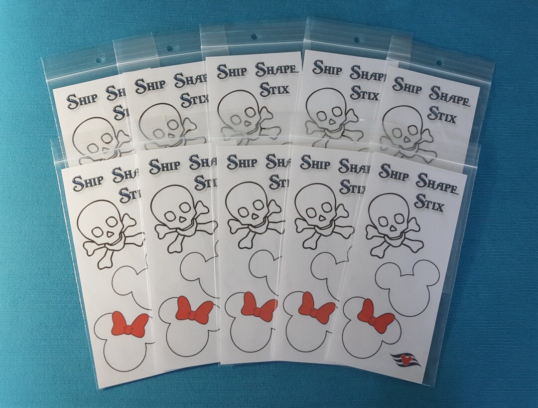 Set of 10 "ship Shape Stix" Gift Packs for Disney Cruise FE Gifts - Etsy