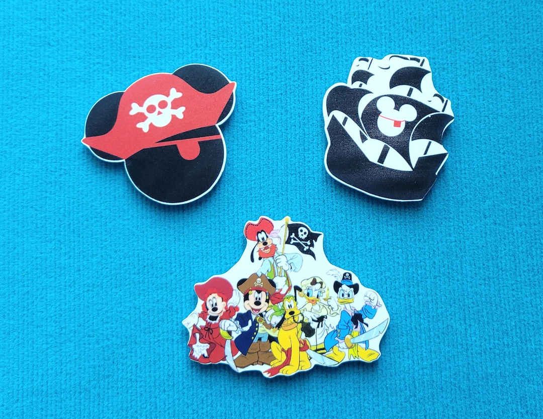 Pirate Mickey Mini Magnet Set for Fish Extender Gift Disney Cruise FE ...