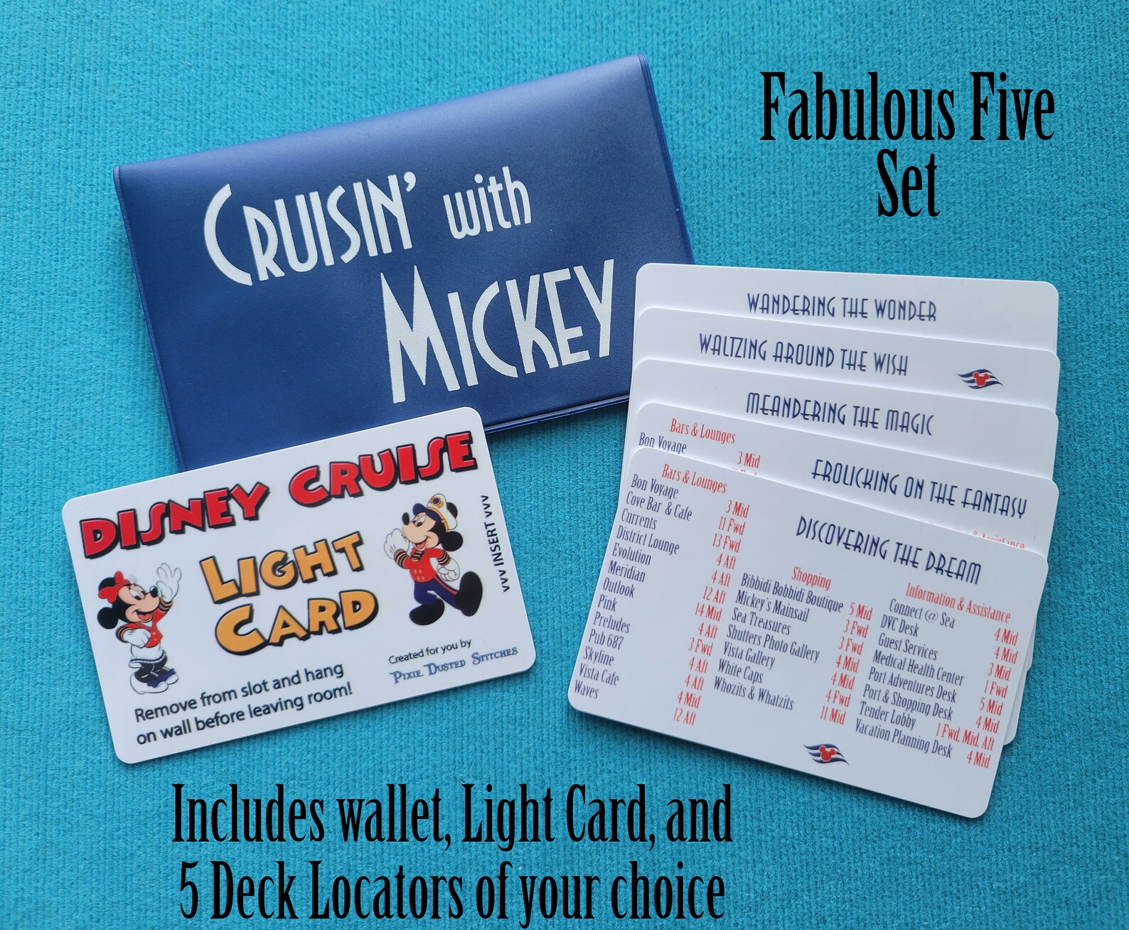 Disney Cruise Light Card® and Deck Locator Gift Sets Great - Etsy
