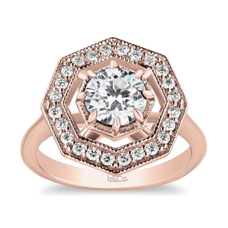 The Octavia Lab Grown Diamond Engagement Ring - Etsy