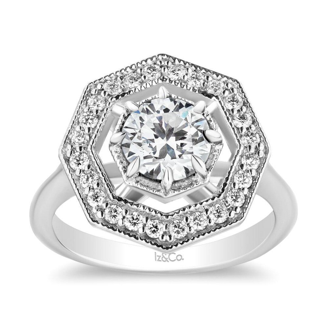The Octavia Lab Grown Diamond Engagement Ring - Etsy
