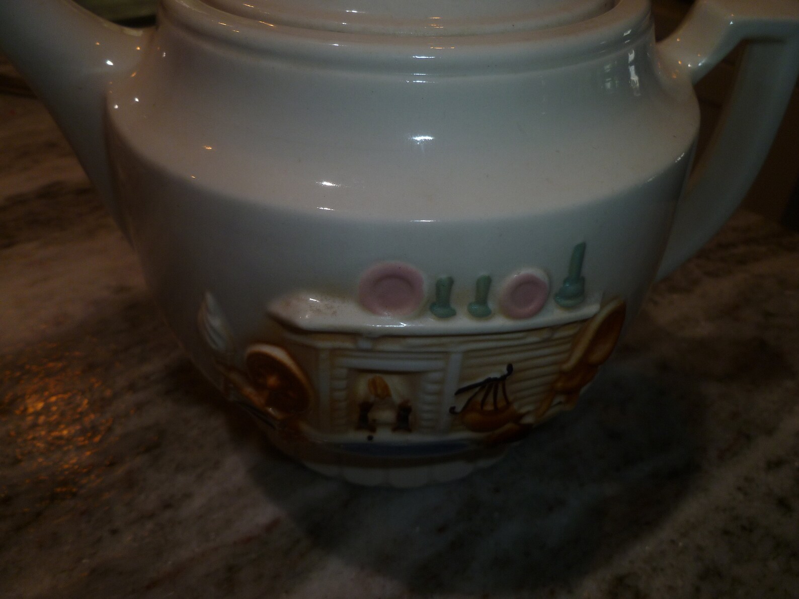 Large Vintage Teapot - Etsy