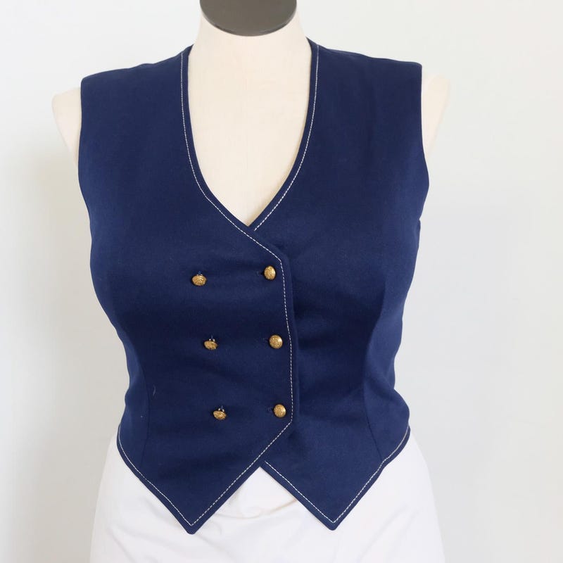 Double Breasted Vest - Etsy