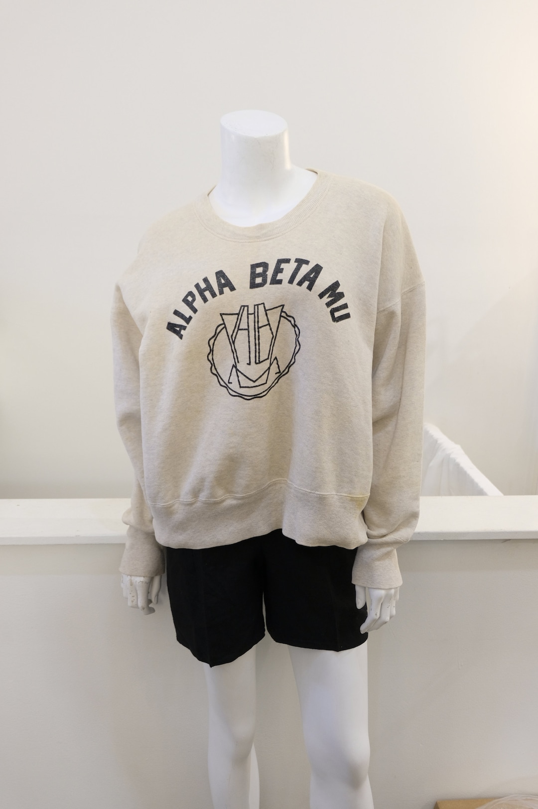 1960's Vintage Sorority Alpha Beta Mu Cotton Sweatshirt Pullover L ...