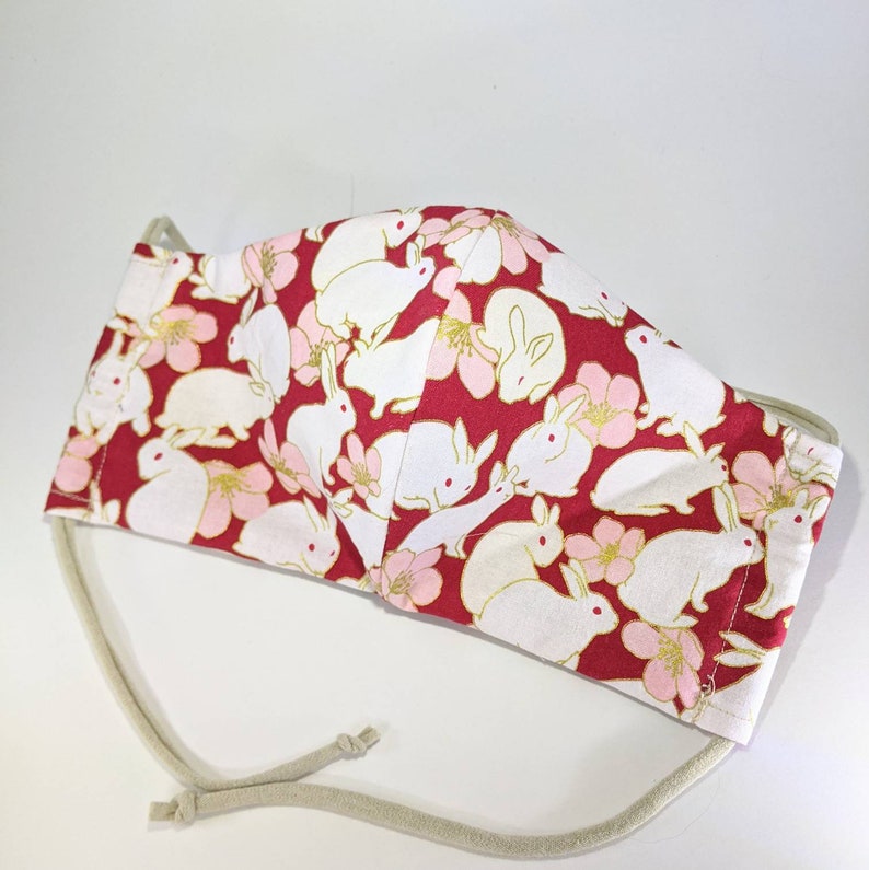 White Rabbit bunny masks Red black or lilac | Etsy