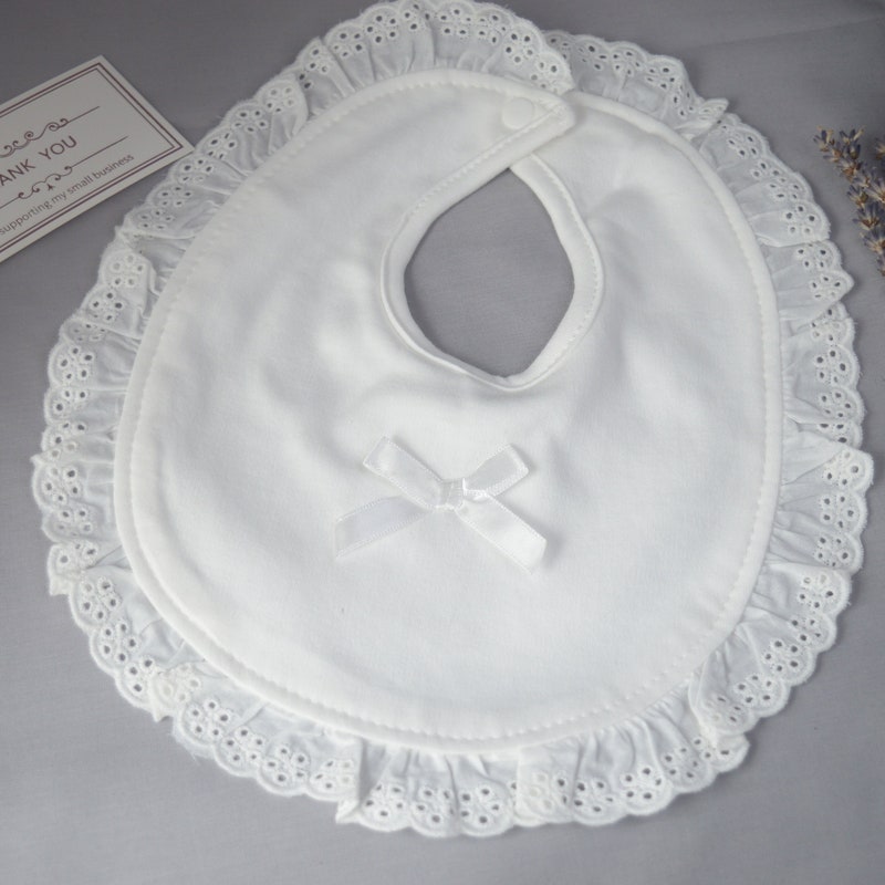 Christening Bib - Etsy