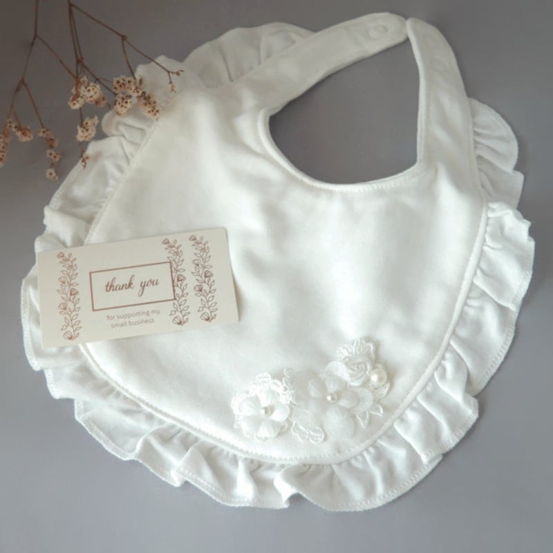 Ivory and Pearl Bib - Etsy