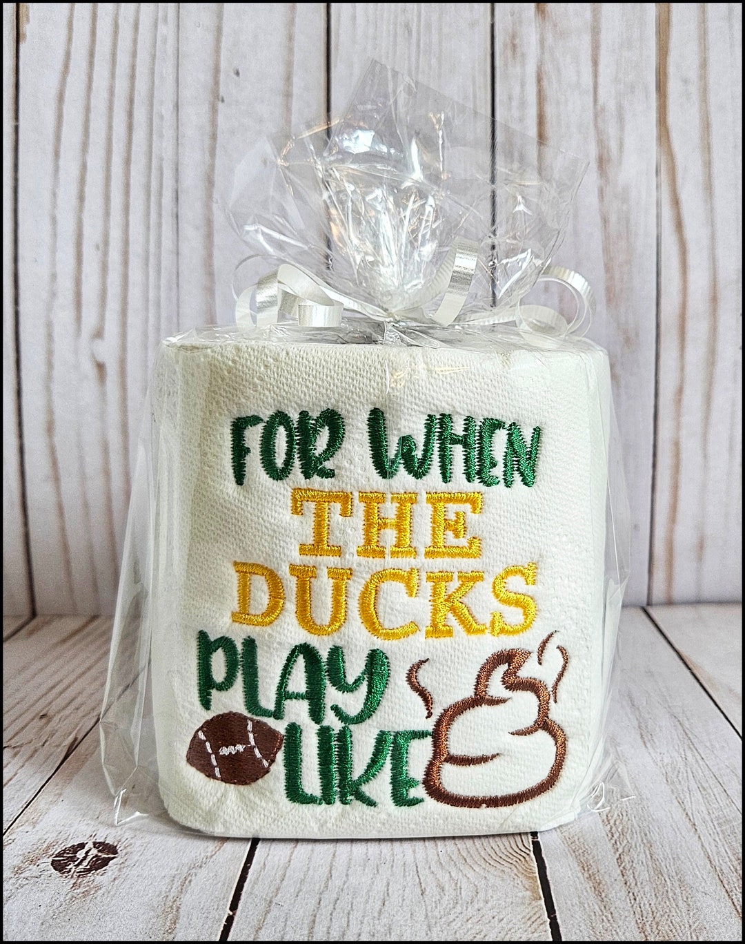 Ducks Football, Oregon Gag Gift, Toilet Paper Funny Gift, Novelty TP ...