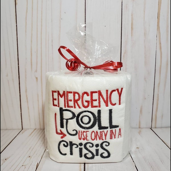 Emergency Roll Toilet Paper - Etsy