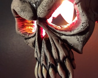 Skull lamp | Etsy