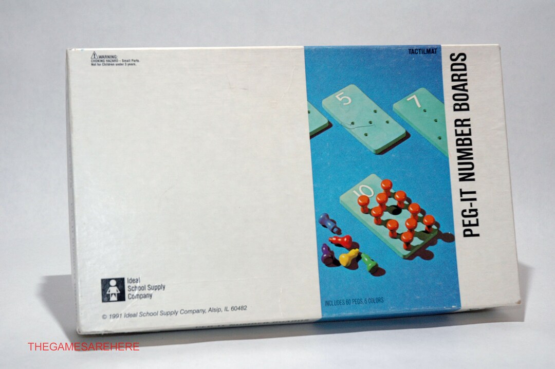 Peg-it Number Boards - Ideal School Supply 1991 - Etsy