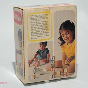 Number Wood Blocks Playskool 1978 COMPLETE - Etsy