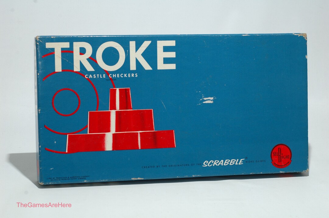 Troke Castle Checkers Game - Selchow and Righter 1961 COMPLETE (read ...