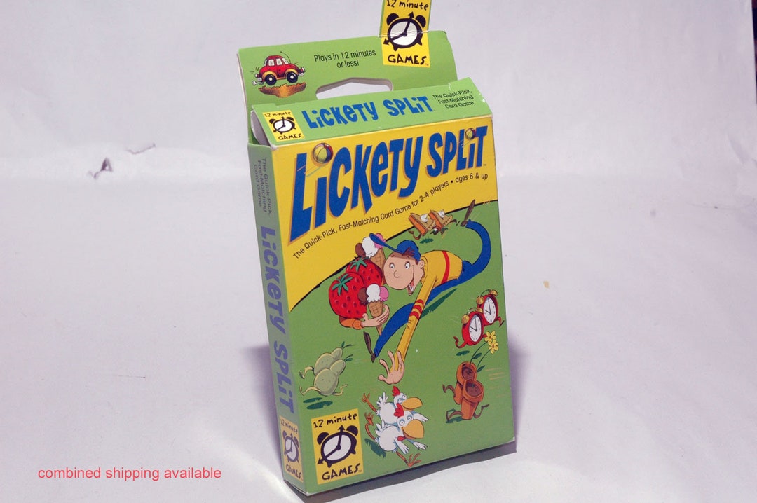 Lickety Split Card Game - Gamewright 2002 COMPLETE (read Description ...