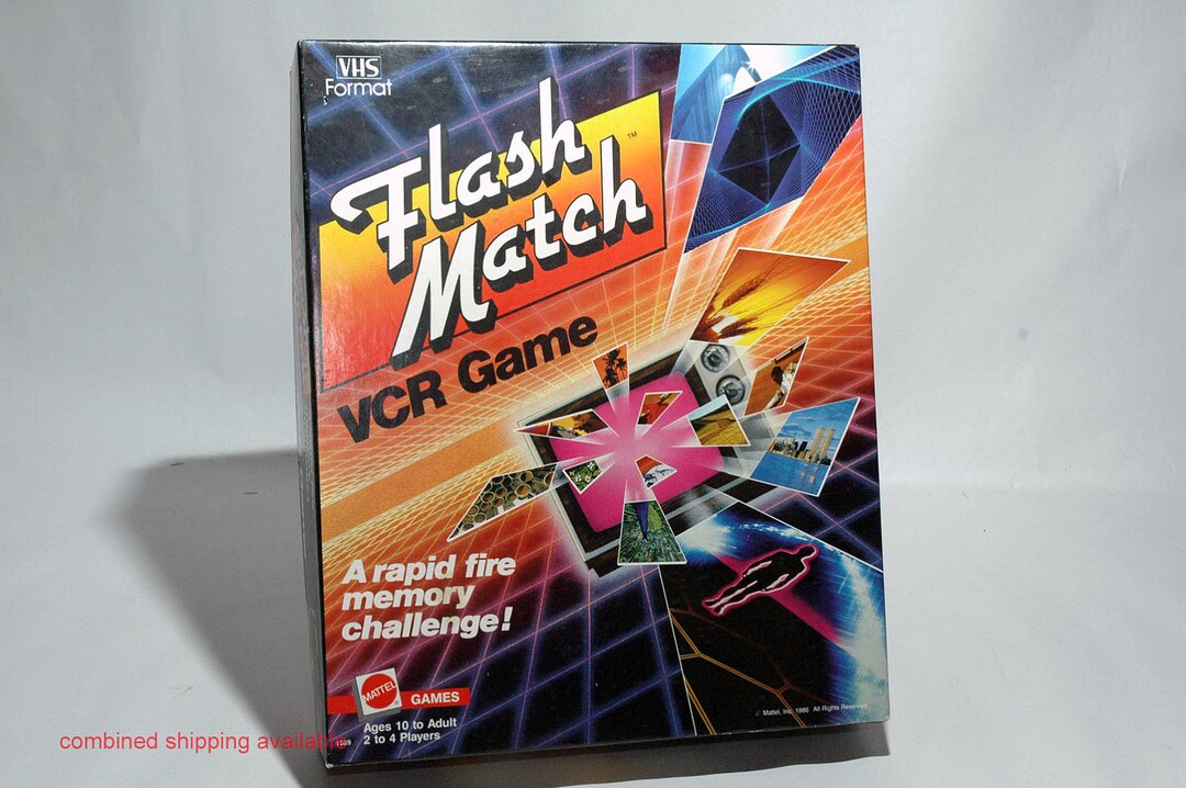 Flash Match VCR Game - Mattel 1986 COMPLETE (read Description) - Etsy