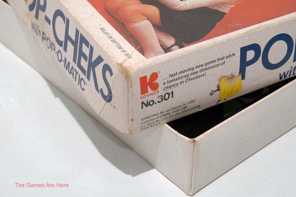 Pop Cheks Game With Pop O Matic Kohner 1973 COMPLETE | Etsy