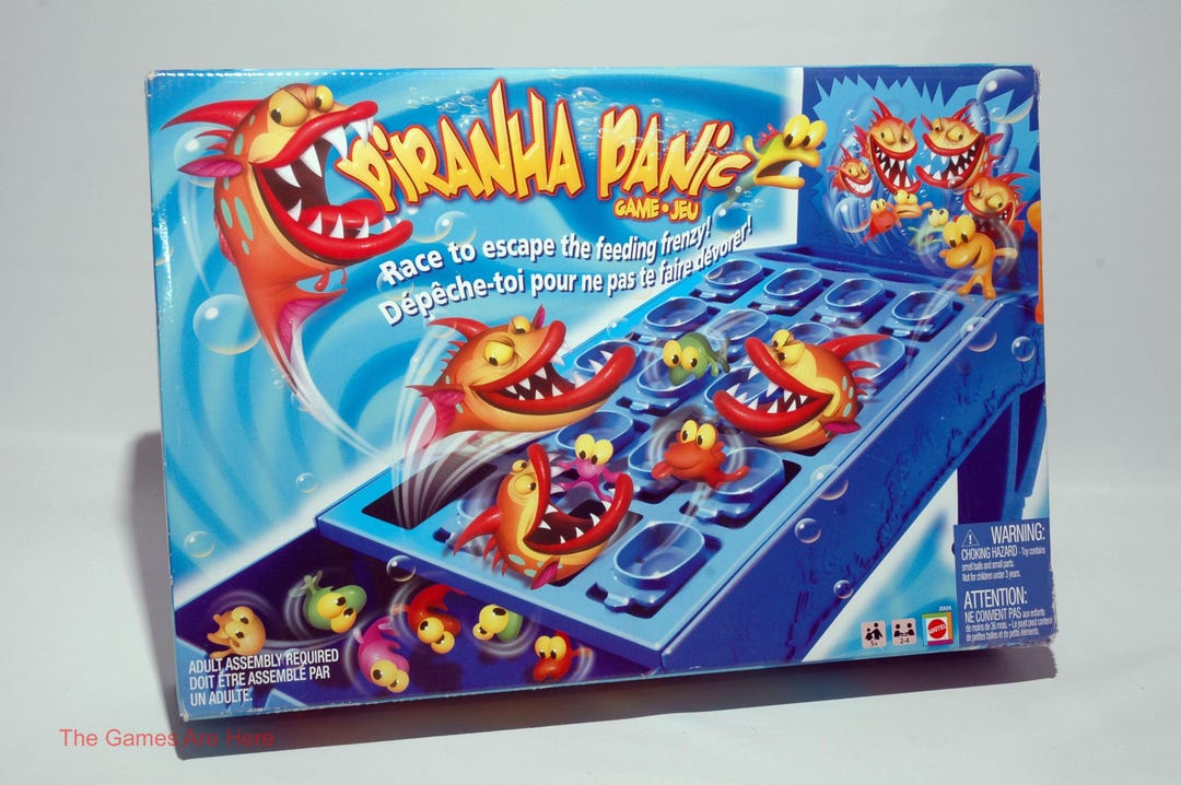 Piranha Panic Game Mattel 2005 COMPLETE read Description - Etsy