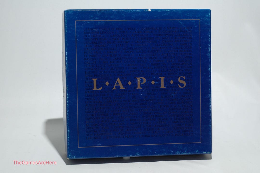 Lapis Game - Pango Inc. 1990 COMPLETE - Etsy