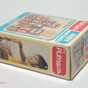 Number Wood Blocks Playskool 1978 COMPLETE - Etsy