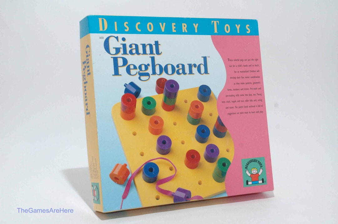 Giant Pegboard Discovery Toys 1997 W Worn Box read Description - Etsy