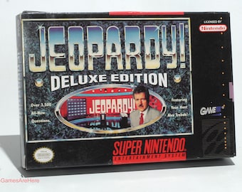 Jeopardy Deluxe Edition for Super Nintendo 1993 - Etsy