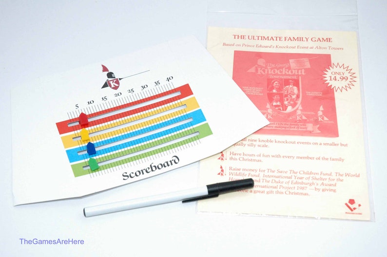 The Grand Knockout Tournament Game Paradigm 1987 - Etsy