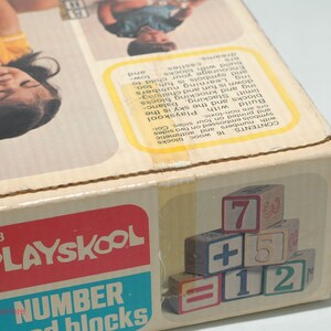Number Wood Blocks Playskool 1978 COMPLETE - Etsy