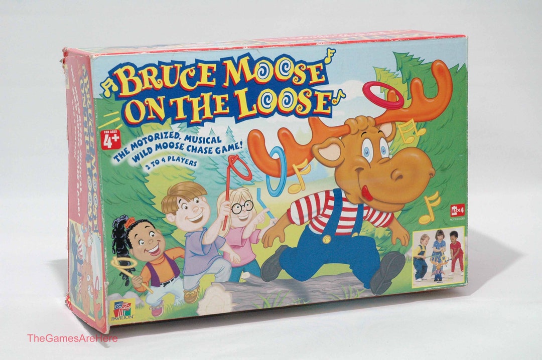 Bruce the Moose on the Loose Game Pavilion 1998 COMPLETE read Description - Etsy