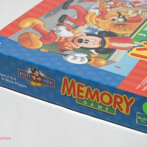 Memory Game Mickey for Kids Mickey Mouse - Hasbro 1996 COMPLETE (read ...